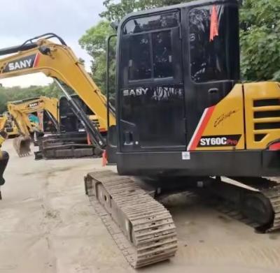 中国 オリジナルの水力バルブと0.28バケット容量を持つ最も低いSanySY60C PRO掘削機 販売のため