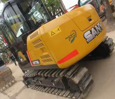 Cina 7500 KGS Peso operativo utilizzato SANY SY75C Pro escavatore con motore ISUZU AU-4LE2X in vendita