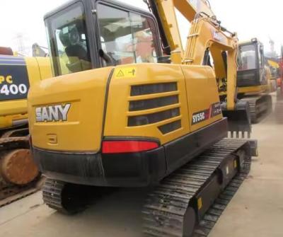 中国 使用済み Sany SY55C 0.28 バケツ容量の水力クローラー掘削機 状態良好 販売のため