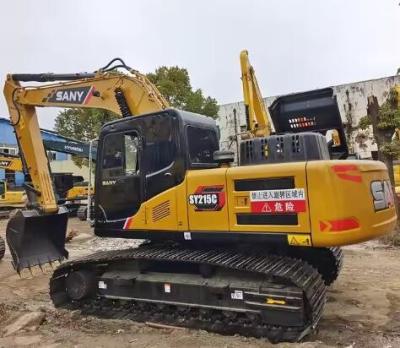 中国 600 作業時間 Sany SY215C 状態の良い中古水力クローラー掘削機 販売のため
