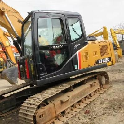Cina Sany SY135C Escavatore idraulico a trascinatore 0.7CBM Capacità del secchio 600 ore lavorative utilizzate in vendita
