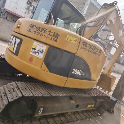 China Excavadora 308CR usada com 8 toneladas de peso da máquina CAT 308D Excavadora hidráulica à venda