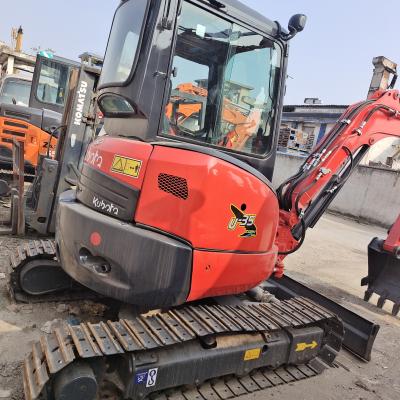 Cina Kubota U-35 Used Excavator Machine 3867 KG 2800 ore di lavoro per un funzionamento regolare in vendita