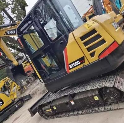 Cina Buona Sany SY60C Escavatore idraulico a trascinatore Escavatore di seconda mano con motore 4JG1 in vendita