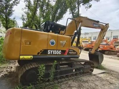 Cina Usato SANY SY155H Escavatore Peso di esercizio 14100 900 ore di lavoro Super condizione in vendita