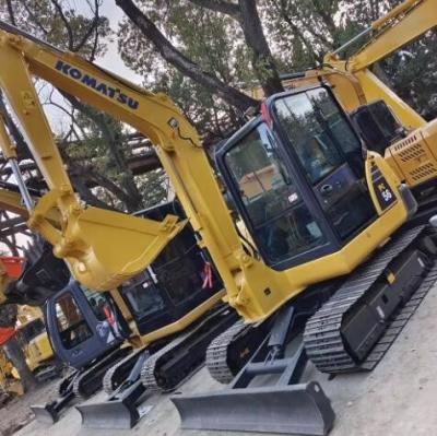 Cina 2023 Garanzia usato originali Crawler backhoe escavatore Komatsu PC56 Motore S4D87E-1 in vendita