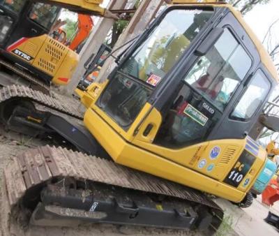 Cina Escavatore KOMATSU PC110 di seconda mano con eccellenti prestazioni in buone condizioni in vendita