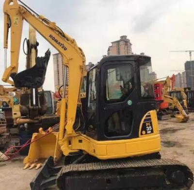 中国 3500KG 中古コマツシミニ掘削機 PC35 PC40 PC55 PC56 PC30 PC15 PC20 日本輸入 販売のため