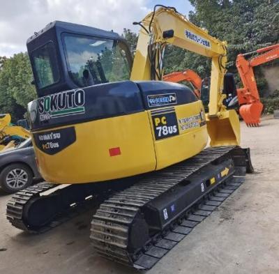 China Gebruikte Komatsu PC78US graafmachine met originele hydraulische klep in goede staat Te koop