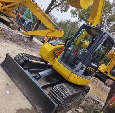 China Gebruikte Komatsu PC78US graafmachine met 0.34CBM emmercapaciteit en originele hydraulische pomp Te koop