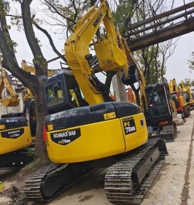 China Komatsu PC78US graafmachine in goede staat 0.34CBM emmercapaciteit originele hydraulische pomp Te koop