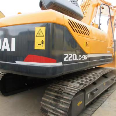 Китай Hyundai 220 220-9s Использованный экскаватор 1.2 М3 Вместимость ведра Оригинальный гидравлический цилиндр продается