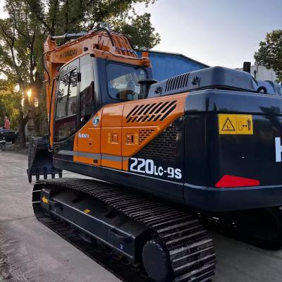 China Japan HYUNDAI220-9S Gebruikte graafmachine met een nominale snelheid van 35 en een maximale graafdiepte van 6810 mm Te koop