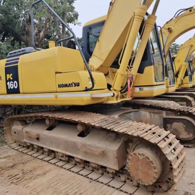 Cina Komatsu PC160-7 escavatore a trascinamento con 890 ore di lavoro e 16300 kg di peso di esercizio in vendita