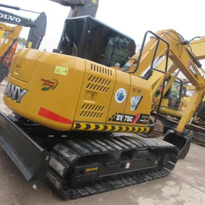 Cina Sany sy75c escavatore Buone condizioni 7.5 tonnellate Escavatore usato per progetti di costruzione in vendita