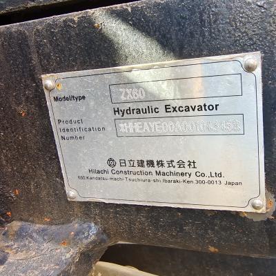 中国 オリジナル ヒタチ Zx60 6トンの水力クロール掘削機 ミニ掘削機 水力バルブ 販売のため