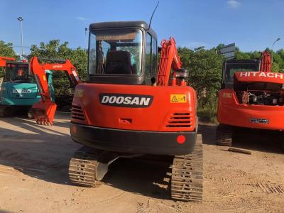 China Doosan Dx55 5 Tonnen Minibagger mit 1200 Arbeitsstunden und 0,21 Eimerkapazität zu verkaufen