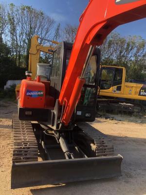 China Doosan Dx55 5 Tonnen Minibagger mit 1200 Arbeitsstunden und 0,21 Eimerkapazität zu verkaufen