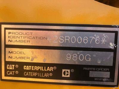 China 2019 Gebruikte voorwiellader Cat 980G tweedehands Caterpillar 980G in goede staat Te koop