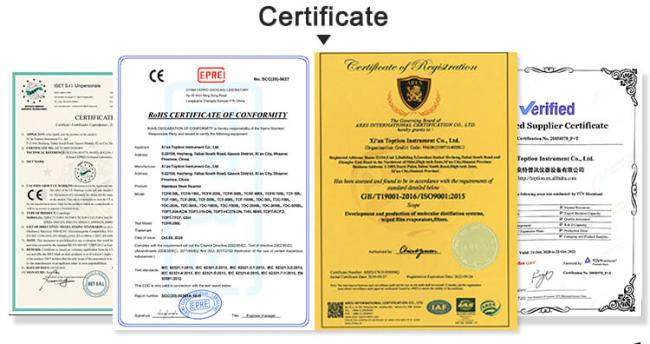 freeze dryer certification