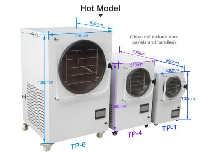 freeze dryer size