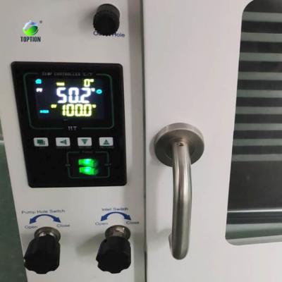 China TOPTION Vacuum Drying Oven Chemistry Vacuum Lab Oven for sale