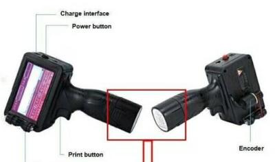 China Top Laser Manual Inkjet Printer , Handheld Inkjet Barcode Printer For Eggs / Logo Printing for sale
