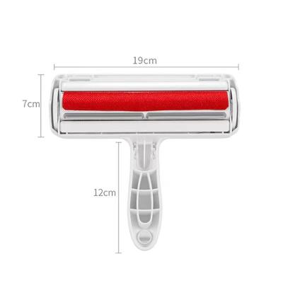 China Reusable Stored Cat Hair Lint Roller Brush Pet Fur Dog Hair Remover for sale