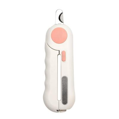 China Factory Stocked Led Nail Stainless Steel Pet Clippers For Small Animals Multi Function Pet Accessories Pet Nail Trimmer for sale