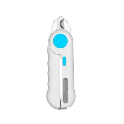 China Stocked Pet Nail Clipper With Led Light Cat Dog Pet Nail Trimmer With Safety Guard Avoid Over Cutting Nail Clipper for sale
