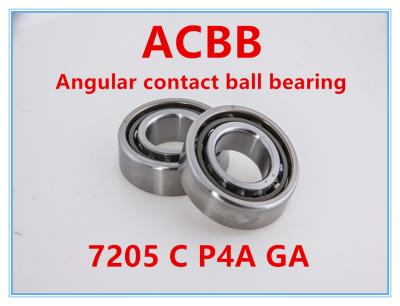 Cina 7205 contatto angolare 16000RPM-18000RPM con cuscinetto a sfera del CD GA P4A in vendita