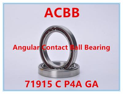 China 71915 Kontakt-Kugellager 11000RPM-13000RPM C P4A GA eckiges zu verkaufen
