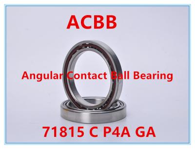 Китай 71815 шарикоподшипник 12000RPM-13000RPM контакта C P4A GA угловой продается
