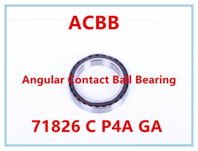 China 71826 contacto angular de C P4A GA que lleva el ángulo 6000RPM-7000RPM en venta