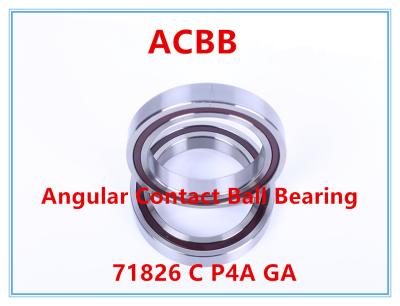 China 71826 contacto angular de C P4A GA que lleva el ángulo 6000RPM-7000RPM en venta