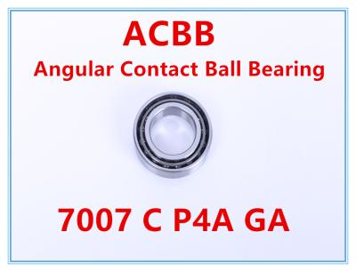 Chine 7007 roulement à billes 20000RPM-22000RPM de contact angulaire de C P4A GA à vendre