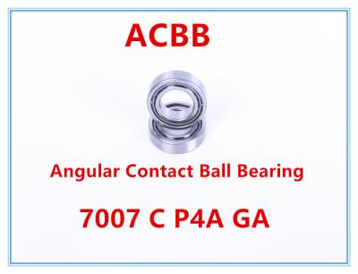 Chine 7007 roulement à billes 20000RPM-22000RPM de contact angulaire de C P4A GA à vendre