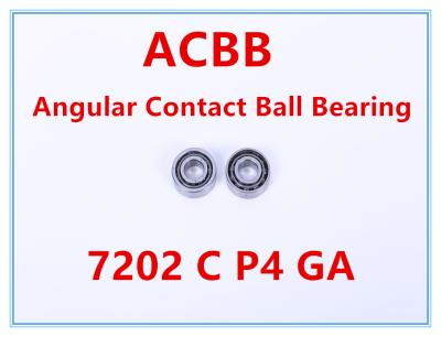 Chine 7202 contact angulaire de C P4A GA soutenant l'angle 40000RPM-45000RPM à vendre