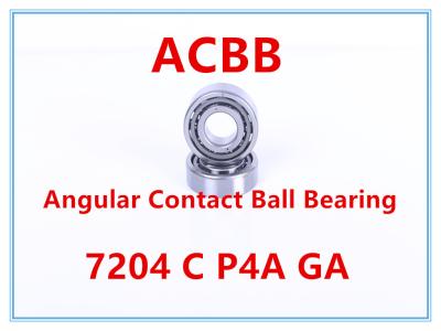 China 7204 carga de la luz del rodamiento de bolitas del contacto de C P4A GA 30000RPM-32000RPM en venta