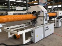 China Automatic Double Wall Corrugated Pipe Cutter HDPE PP PVC Plastic Forming Machine SL800 ID200-OD1000 for sale