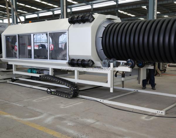 Quality HDPE PE Corrugated Pipe Machinery Big Diameter Drain Pipe Production Line for sale