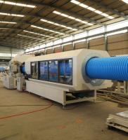 China PLC Control Fully Automatic PP PE Plastic Corrugated Pipe Equipment 36:1 L/D Extruder for sale