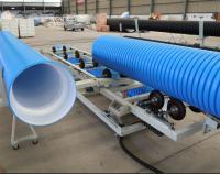 China PLC Control Fully Automatic PP PE Plastic Corrugated Pipe Equipment 36:1 L/D Extruder for sale