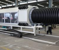 China SL800 Single Double Wall Corrugated Pipe Extrusion Machine 200-1000mm ID PVC Pipe Line for sale
