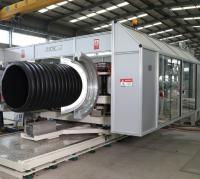 China SL800 Single Double Wall Corrugated Pipe Extrusion Machine 200-1000mm ID PVC Pipe Line for sale
