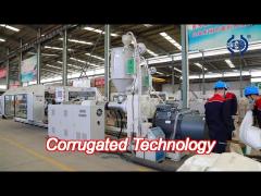 Línea de producción de tuberías de conducto corrugado flexible de doble pared con forma personalizable