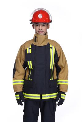 China Customized Nomex FR Firemen Uniform Flame Retardant Garment EN469 Standard for sale