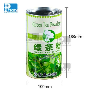 China Food Grade Sealed Tea Tin Packaging , Metal Round Coffee Bean Can With Airtight Screw Top for sale