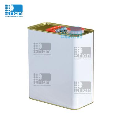 China Metal Paint Tin Cans 1 Litre Empty Paint Tins With Plastic Lid for sale