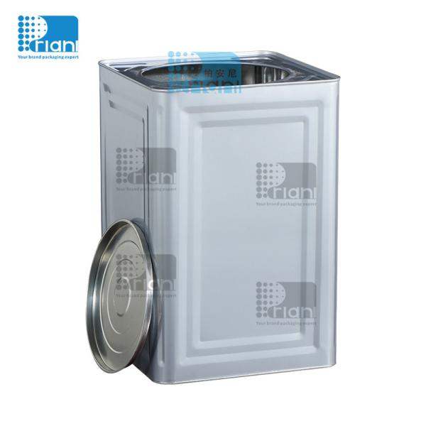 Quality Adhesive Industrial Paint Tins 20 Litre Square Empty Pint Paint Cans for sale